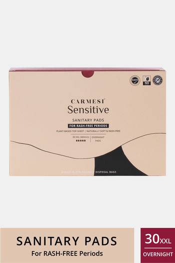 Buy Carmesi Sensitive - Sanitary Pads For Rash-Free Periods (30 Xxl ...