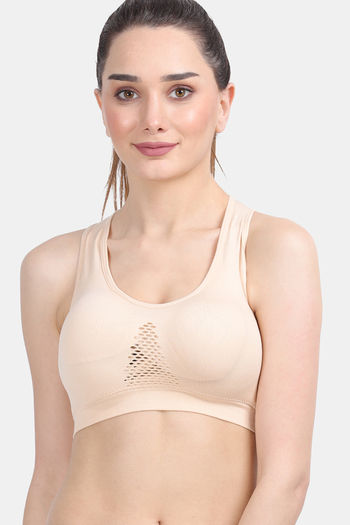 Buy Amour Secret Easy Movement Sports Bra - Skin at Rs.635 online | Activewear online