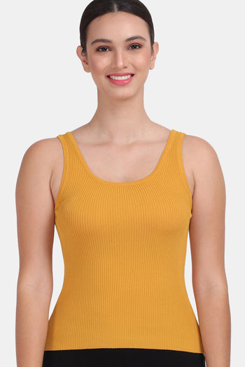 Buy Amour Secret Nylon Elastane Camisole - Yellow at Rs.639 online ...