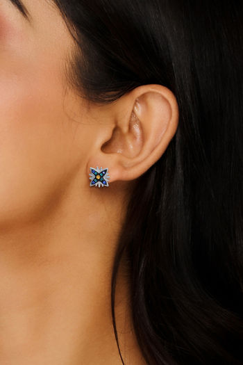 Royal Blue Stud Earrings