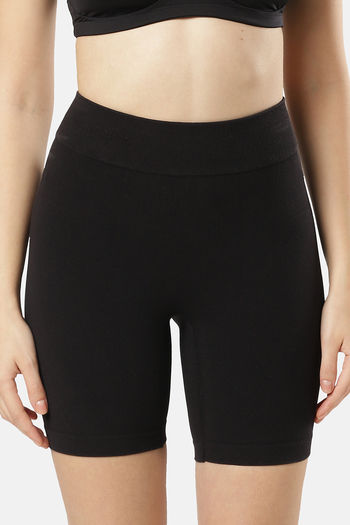 Buy Jockey High Rise Three-Fourth Coverage Boyshort - Black at Rs.1129 ...