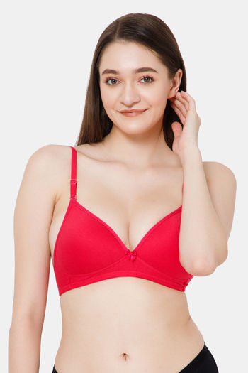 Buy Lady Lyka Padded Non Wired Medium Coverage T-Shirt Bra - Plum at Rs.324 online | Bra online