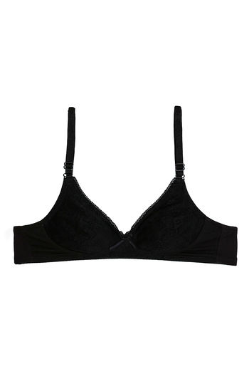Buy Lovable Double layered Wirefree Full Coverage Bra- Black at Rs.285 ...