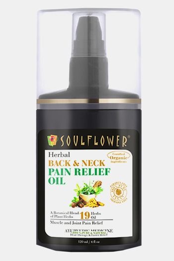 Buy Soulflower Herbal Back & Neck Pain Relief Massage Oil - 120 ml at ...