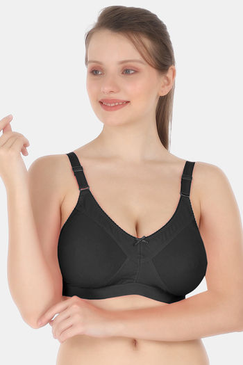 Buy Tweens Single Layered Non Wired Full Coverage T-Shirt Bra - Black at Rs.278 online | Bra online