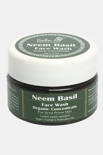 Buy Rustic Art Organic Neem Basil Face Wash Concentrate - 50 g at Rs ...