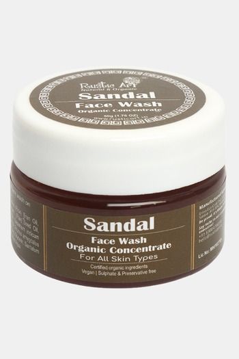 Buy Rustic Art Organic Sandal Face Wash Concentrate - 50 g at Rs.200 ...