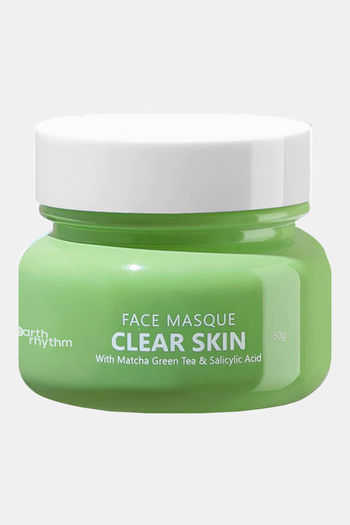 Buy Earth Rhythm Matcha Green Tea & 2% Salicylic Acid Face Mask - 50 g ...