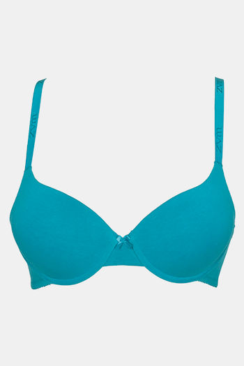 Buy Zivame Push Up Wired Medium Coverage Bra-Green at Rs.469 online ...